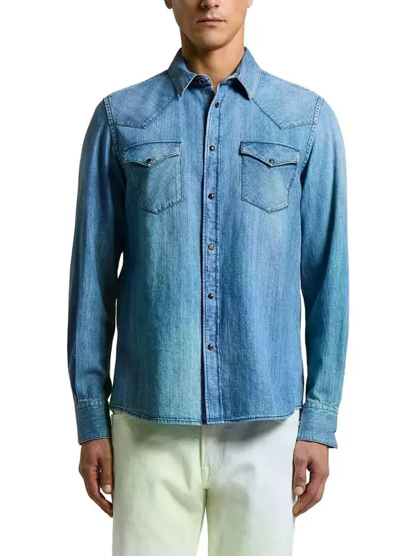 Peserico Pocket Shirt - Blue