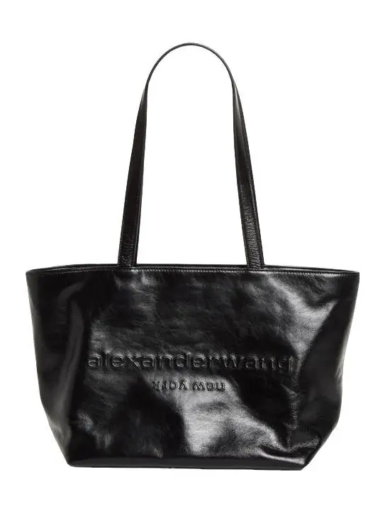 Alexander Wang Medium Punch Leather Tote Bag - Black