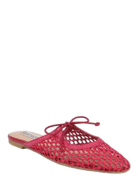 Badgley Mischka Xailee Woven Mule - Dark Cherry