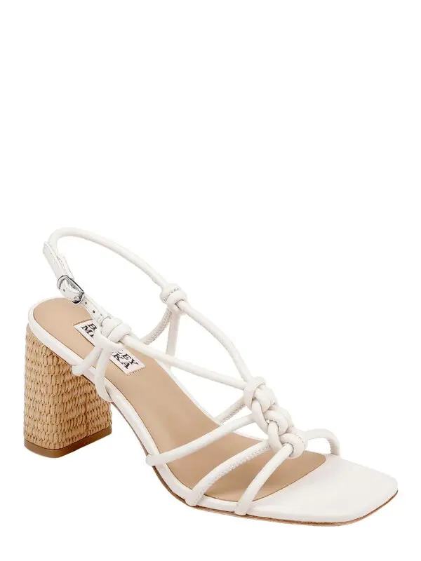 Badgley Mischka Xiara Slingback Sandal - Cream Leather