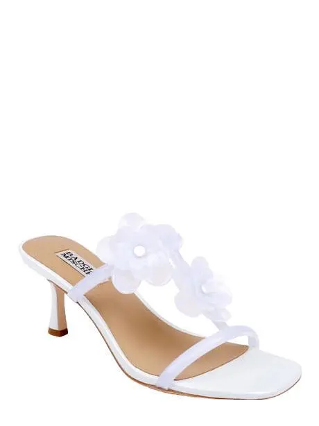 Badgley Mischka Xyra T-strap Sandal - White/white