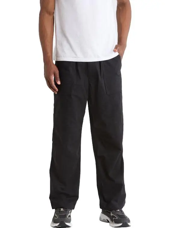 SNOW PEAK Takibi Herringbone Canvas Pants - Black