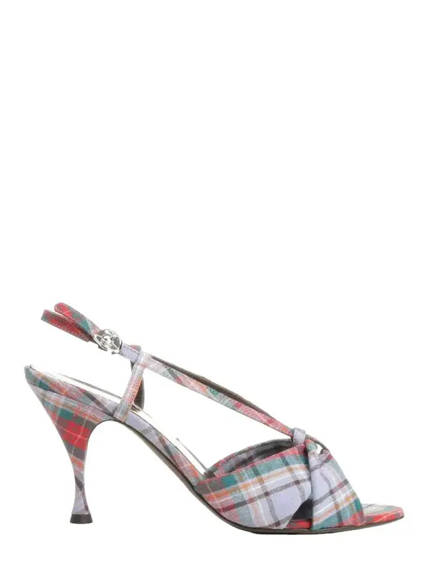 VIVIENNE WESTWOOD Marilyn Plaid Knot Sandals - Purple