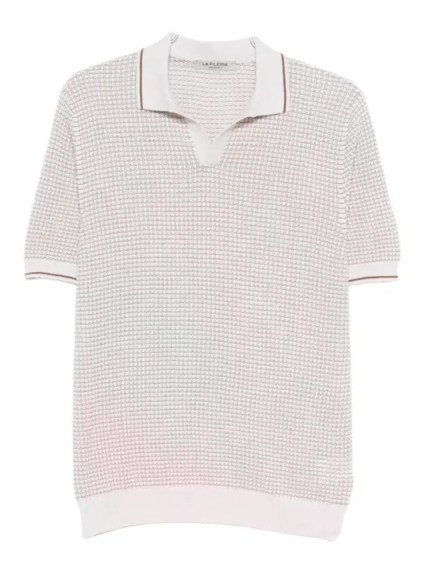 FILERIA Textured T-shirt - Neutrals