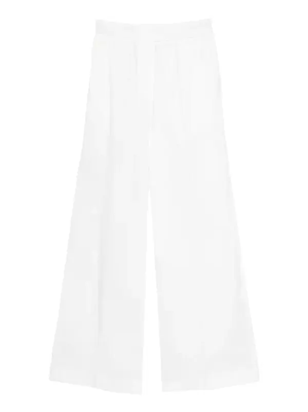 FORTE_FORTE Elasticated-waistband Trousers - White