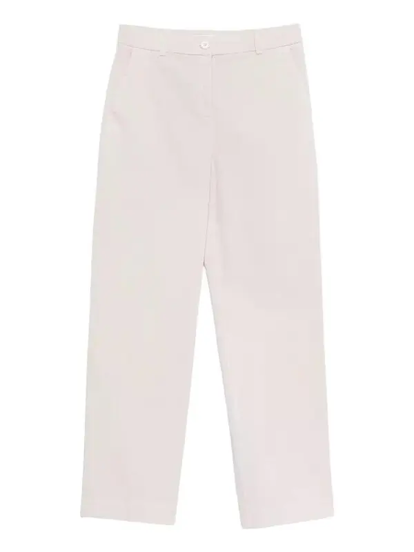 VIA MASINI 80 Button-fastening Trousers - Neutrals