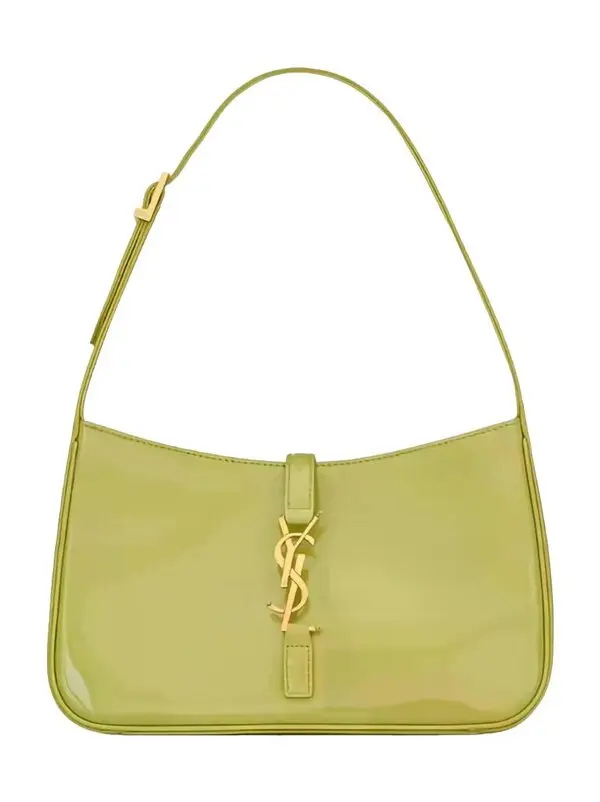 Saint Laurent Le 5 À 7 Logo-plaque Tote Bag - Green