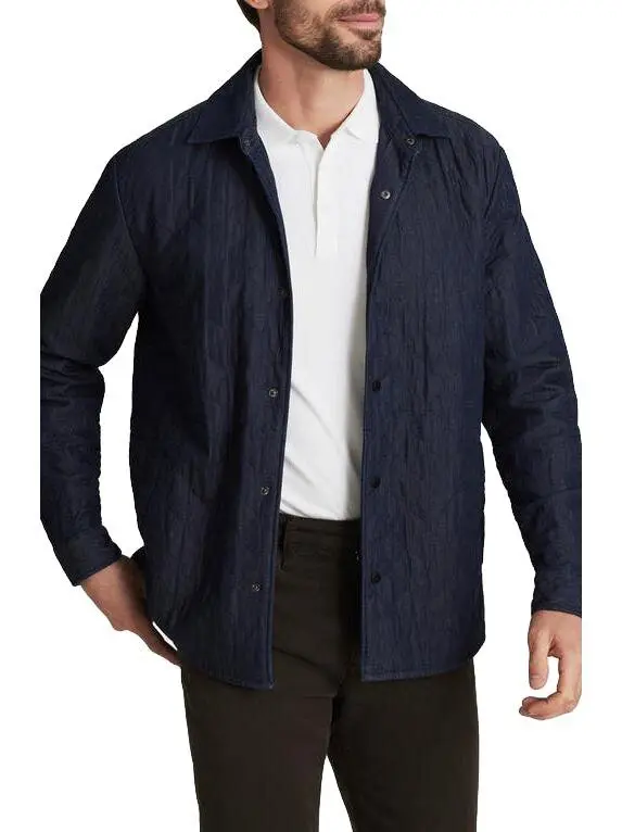 34 Heritage Quilted Denim Overshirt - Rinse