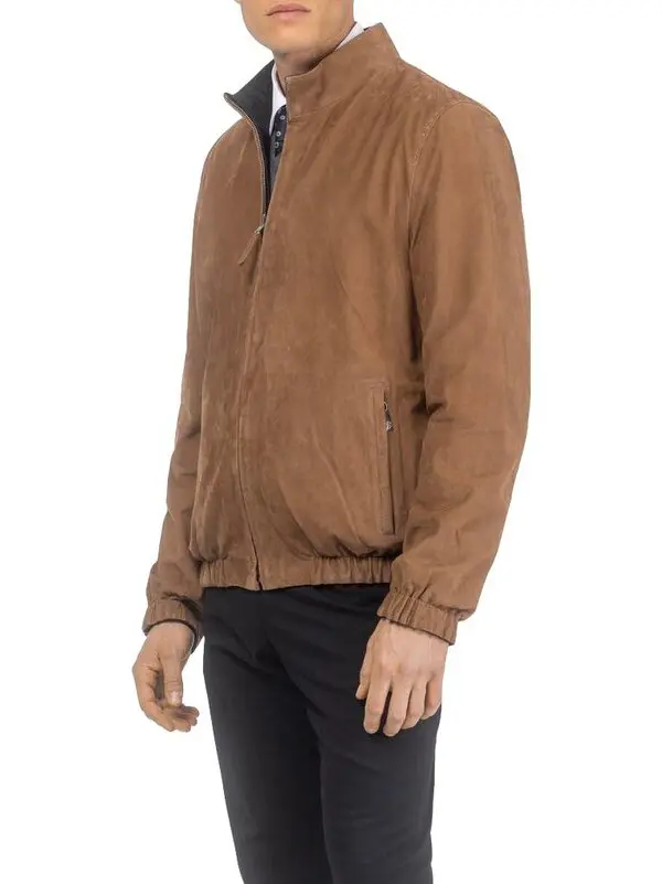 Gorski Reversible Loro Piana Nubuck Jacket - Cognac/black