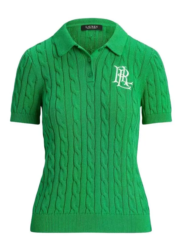Ralph Lauren Cable-knit Polo Shirt - Green