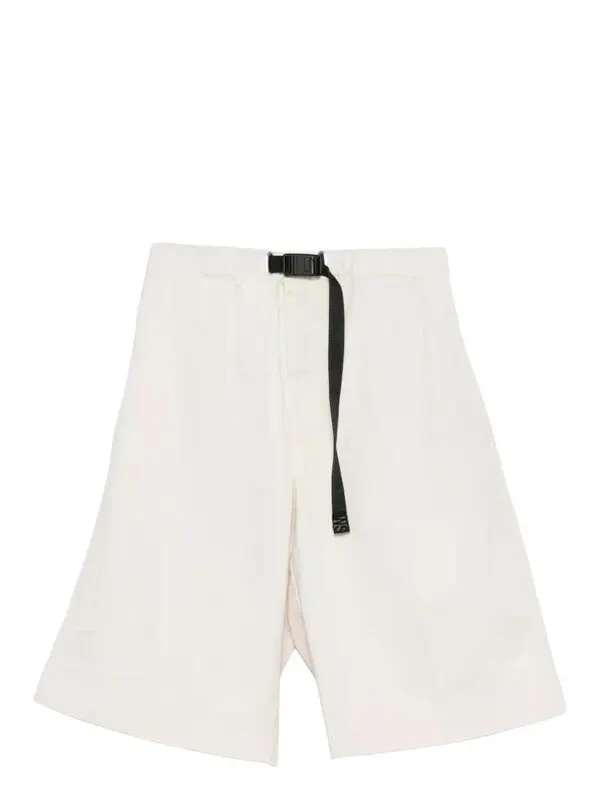 WHITE SAND Cotton Shorts - White