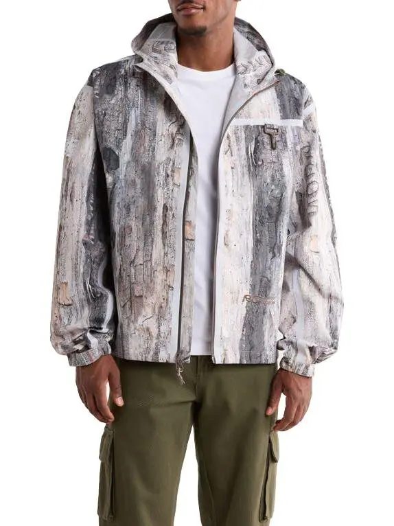 RC OUTDOOR SUPPLY Sequoia Hooded Waterproof Jacket - Tree Bark