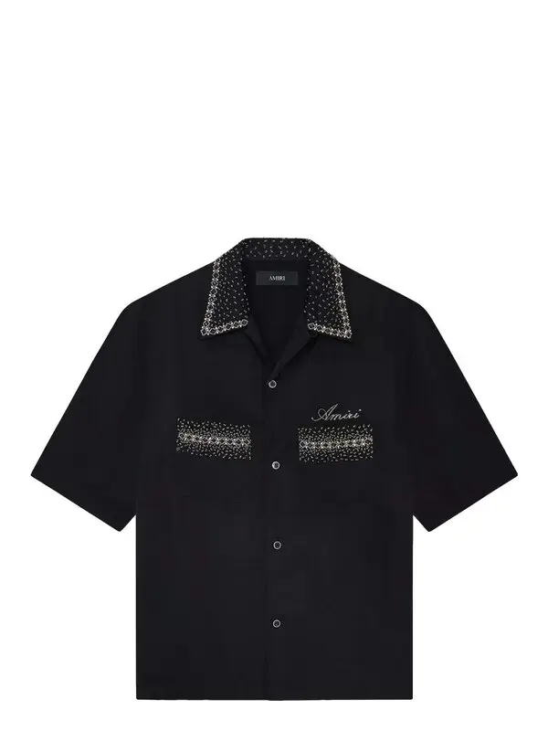Amiri Rhinestone-embellished Shirt - Black