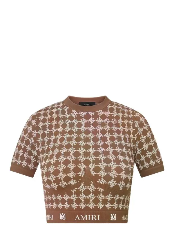 Amiri Seamless Short-sleeve Top - Brown