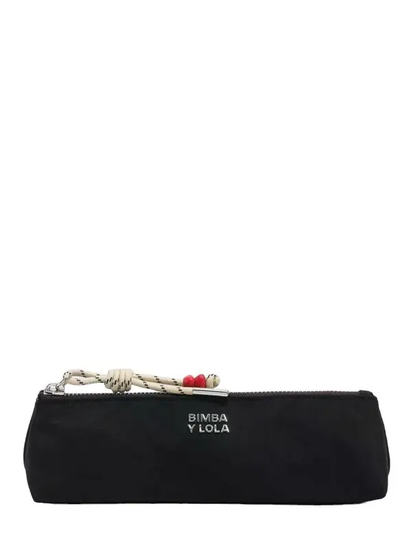 Bimba Y Lola Cord-detail Make Up Bag - Grey