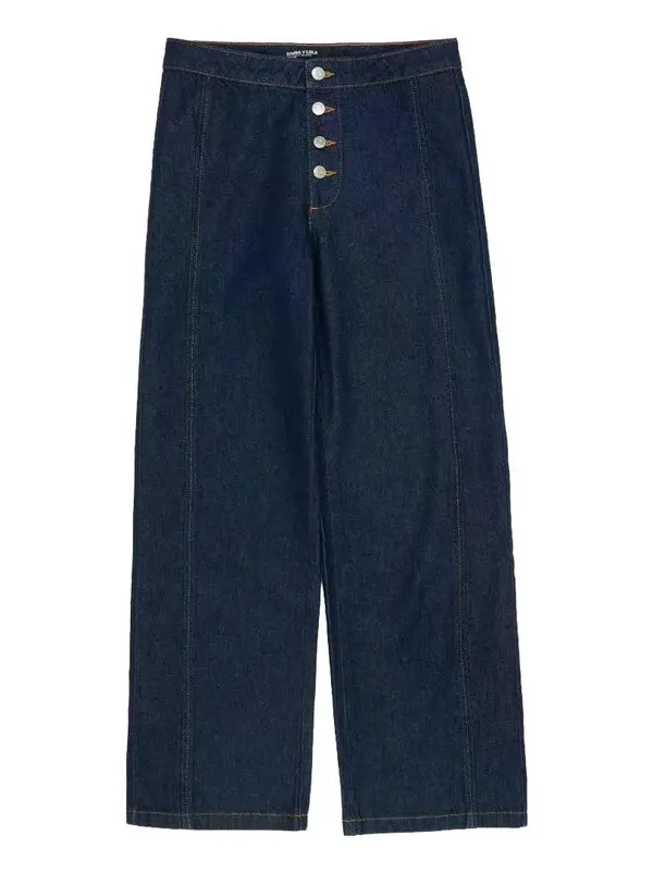 Bimba Y Lola Button Trousers - Blue