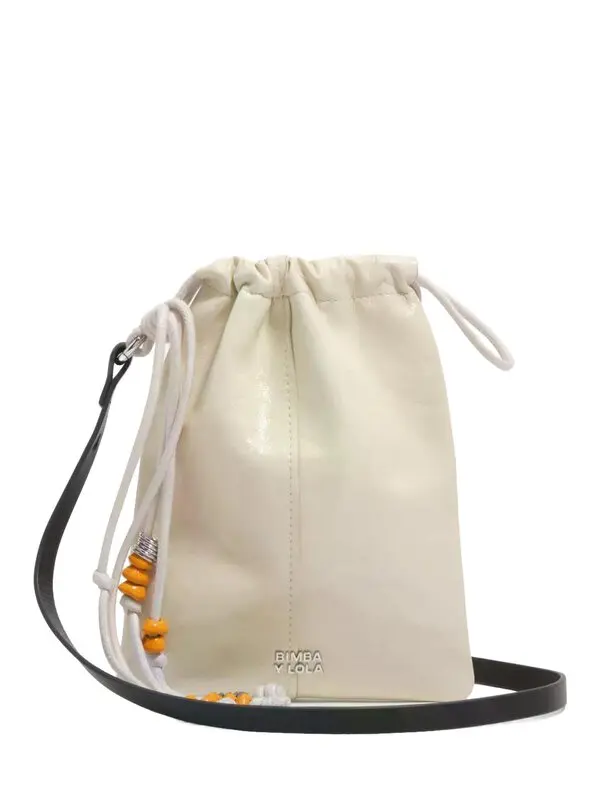 Bimba Y Lola Drawstring Shoulder Bag - Neutrals