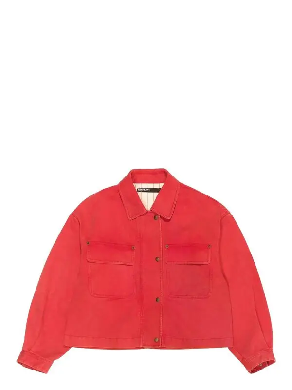 Bimba Y Lola Cropped Jacket - Red