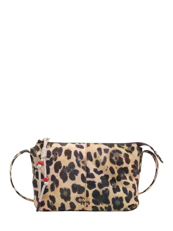 Bimba Y Lola Leopard Print Mini Bag - Neutrals