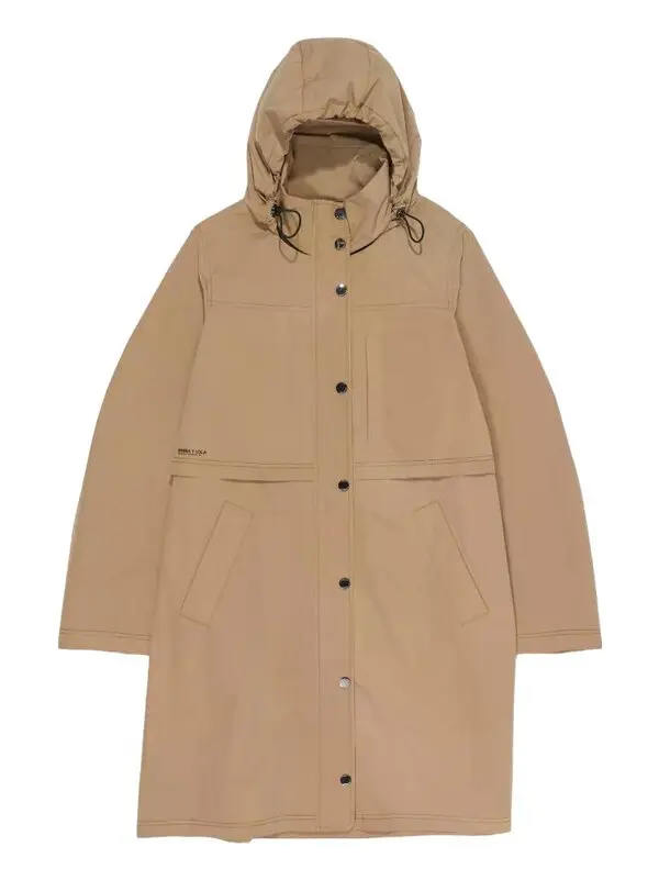 Bimba Y Lola Hooded Coat - Neutrals