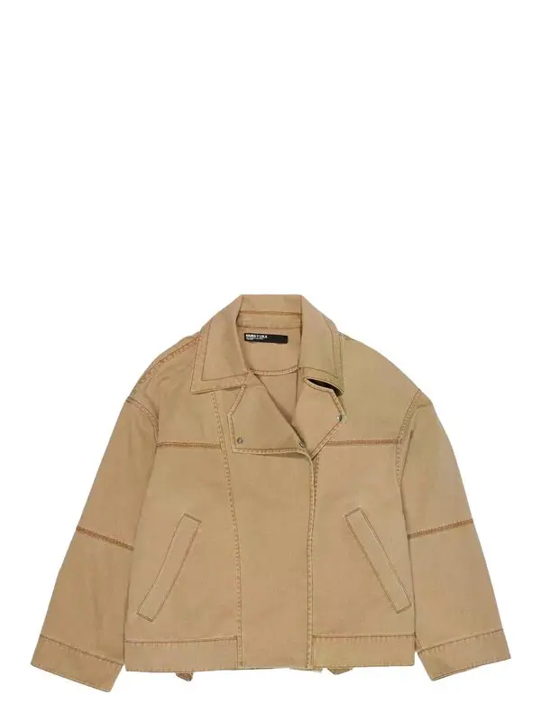 Bimba Y Lola Oversized Buttoned Jacket - Neutrals
