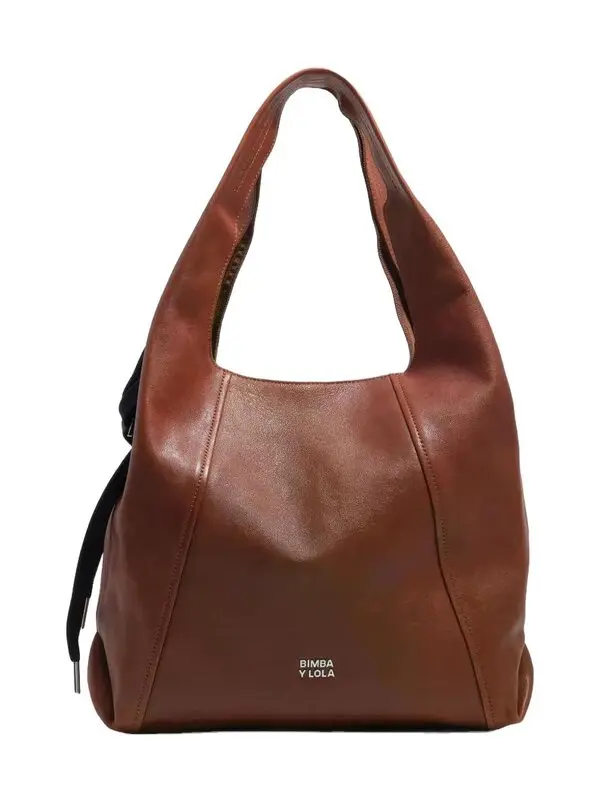 Bimba Y Lola Nappa Handle Shoulder Bag - Brown