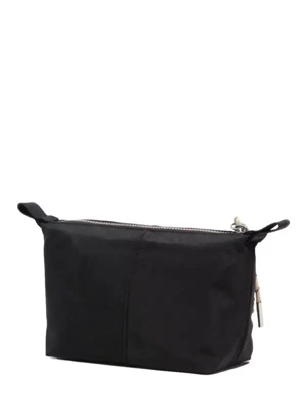 Bimba Y Lola Logo Plaque Makeup Bag - Black