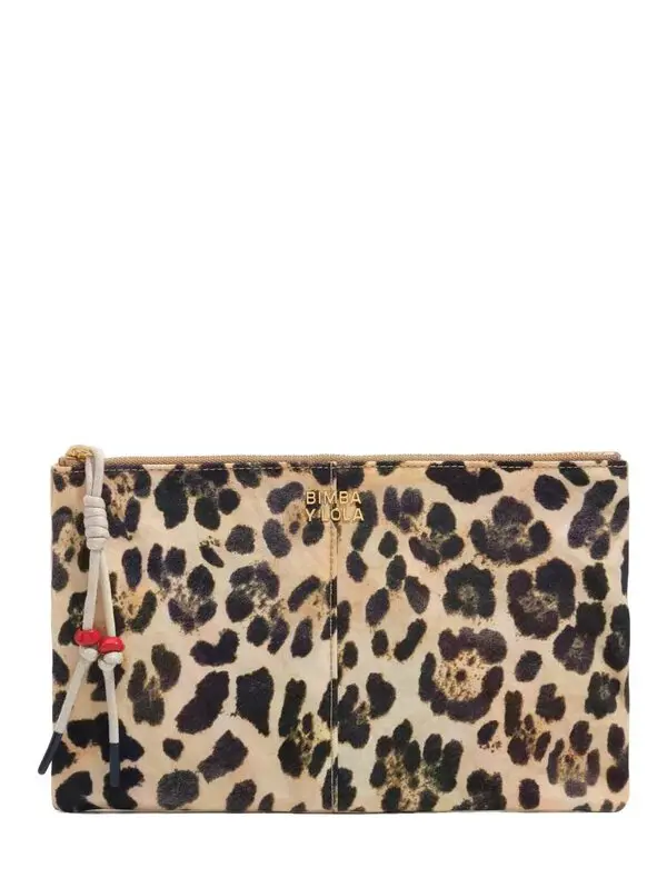 Bimba Y Lola Leopard-print Makeup Bag - Neutrals