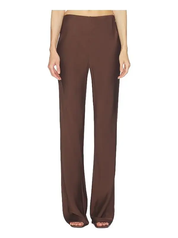 SRG Lennon Silk Pant - Brown