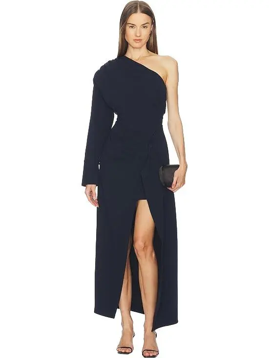 SRG Jessamine Asymmetrical Dress - Navy