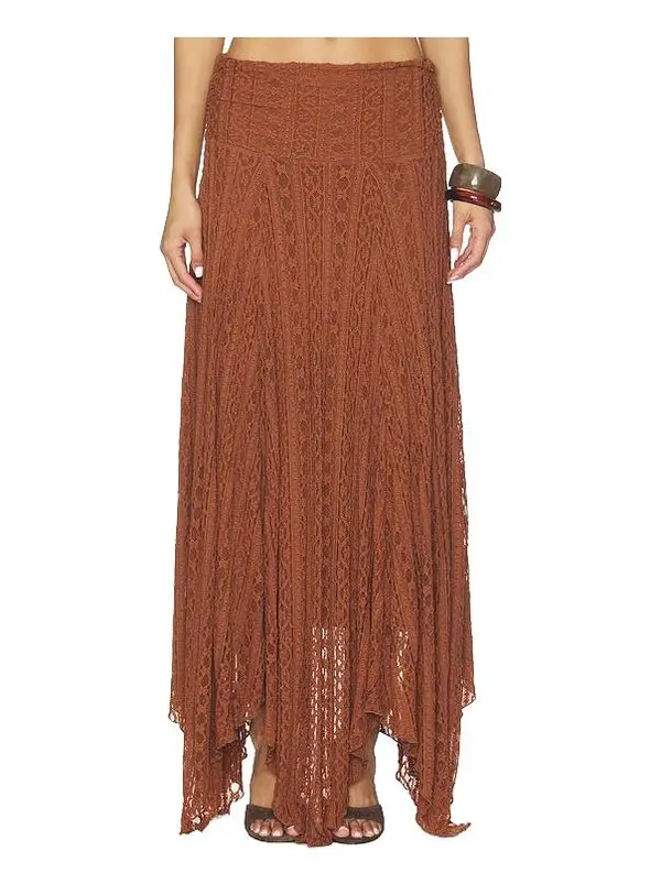 MORE TO COME Karina Maxi Skirt - Brown