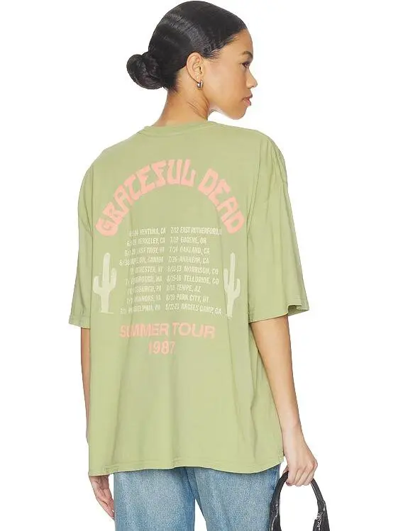 Junk Food Grateful Dead Tour 1987 Tee - Sage