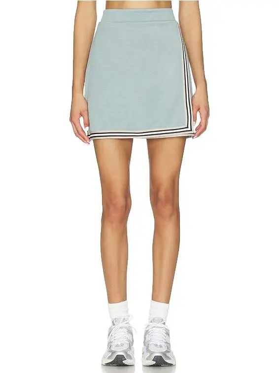 ALP N ROCK Eloise Asymmetrical Mini Skirt - Silver Blue