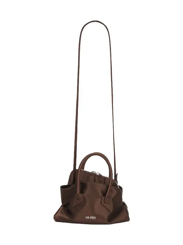 Attico La Passeggiata Mini Top Handle Bag - Dark Brown