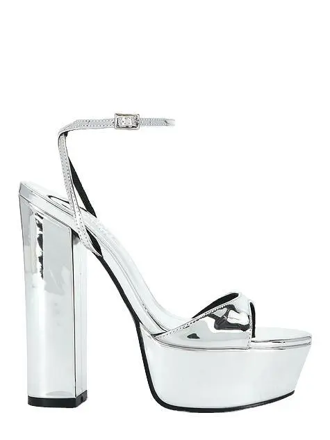 Femme La Gg Platform Heel - Plata