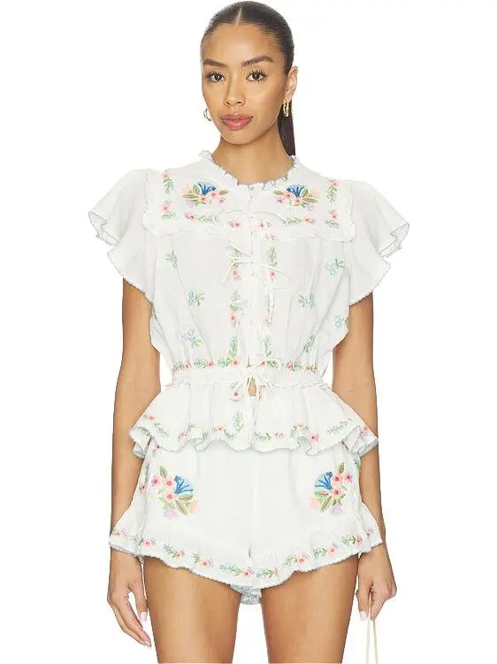 Show Me Your Mumu Romey Top - Wild Meadow