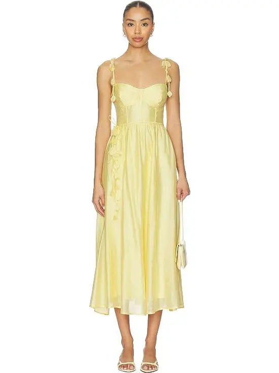 Astr The Label Halcyon Dress - Yellow
