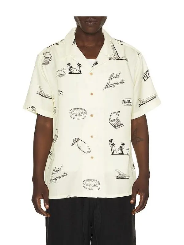 MOTEL MARGARITA No Vacancy Shirt - Bone