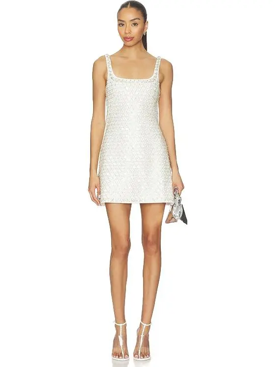Simkhai Ziva Embellished Mini Dress - White