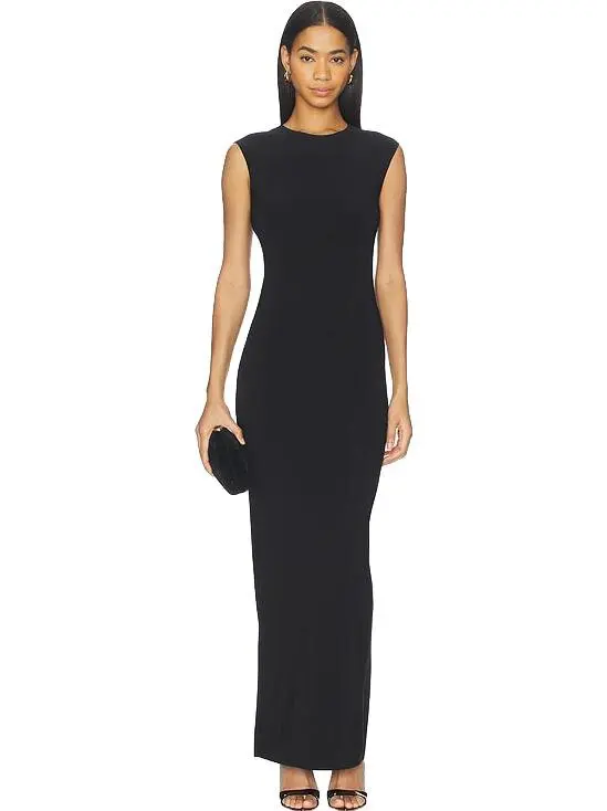 Norma Kamali Sleeveless Long Dress - Black