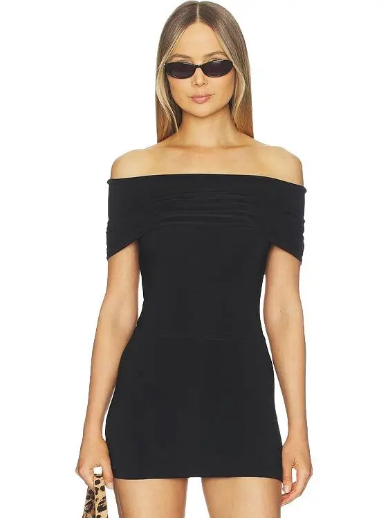 Norma Kamali Sleeveless Cowl Neck Hooded Bodysuit - Black