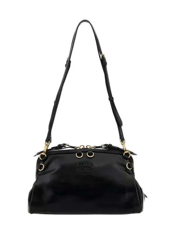 Miu Miu Leather Handheld Bag - Black