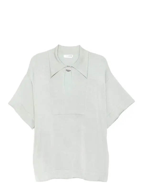 JIL SANDER Pin Polo Top - Green