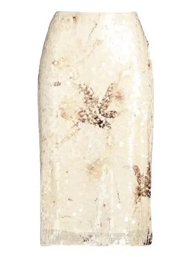 Peserico Midi Skirt With Sequins - Beige