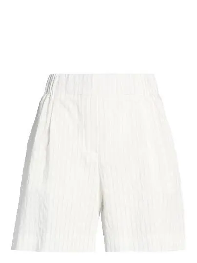 Peserico Easy Striped Shorts - White