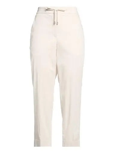 Peserico Tapered Cotton Twill Pants - Cream