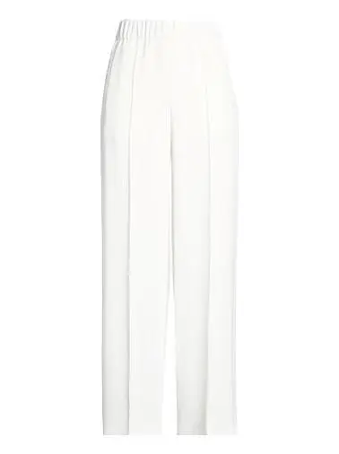 Peserico Wide-leg Crepe Pants - White