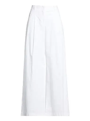 Peserico Wide-leg Poplin Pants - White