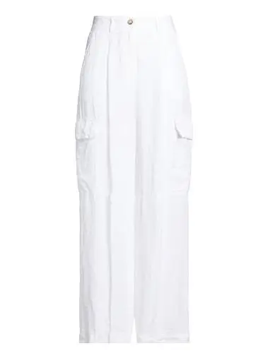 Peserico Linen Cargo Pants - White