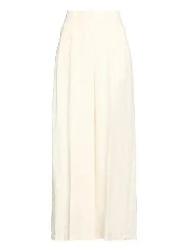 Peserico Wide-leg Linen Pants - White